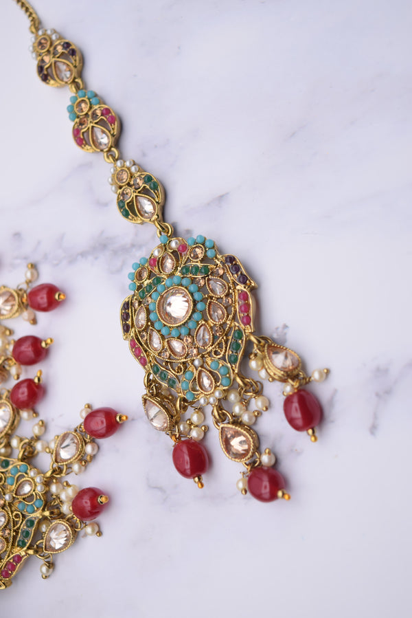 Multi colored earring set - Choodiyan